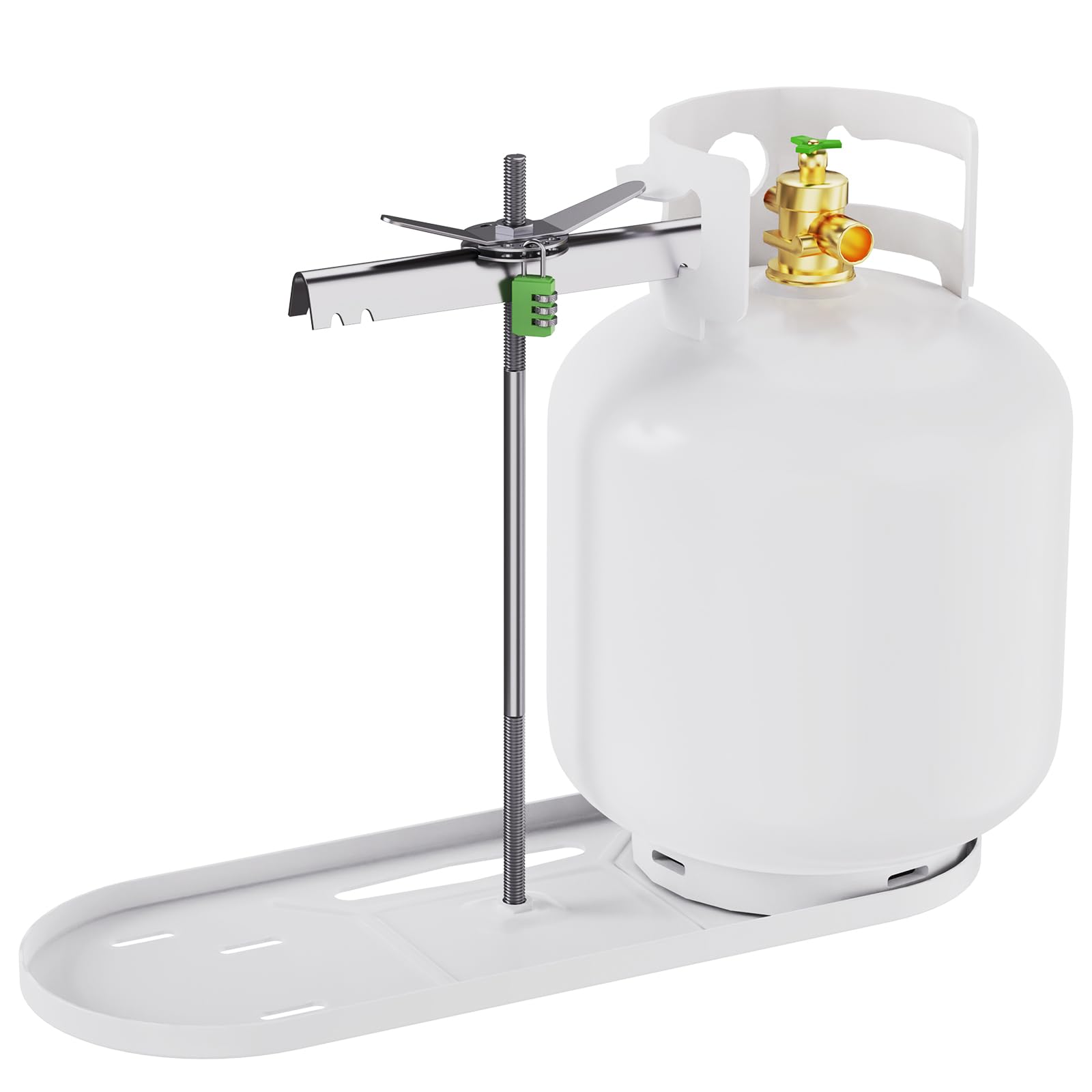 Amazon.com: RVMATE RV Dual Propane Tank Mounting Rack with Locking ...