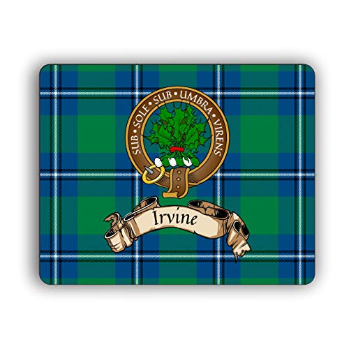 Amazon.com: Irvine Scottish Clan Tartan Crest Computer Mouse Pad ...