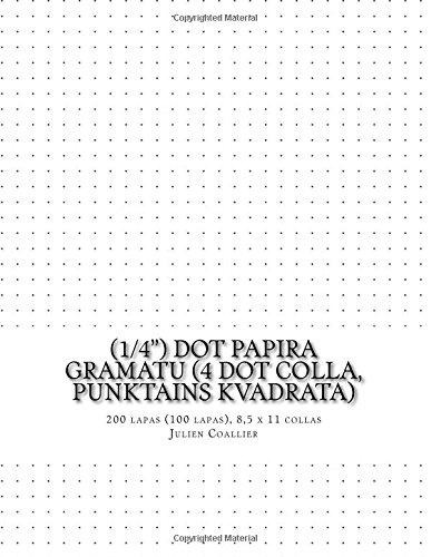 Amazon.com: (1/4") Dot Papira Gramatu (4 dot colla, punktains kvadrata ...