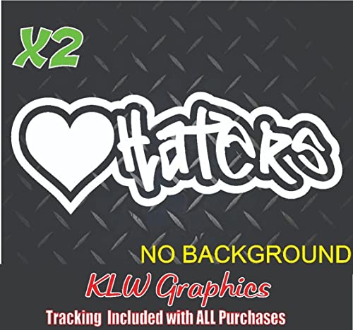 Amazon.com: Heart Haters Lady Banner Decal Sticker JDM Stance Car ...