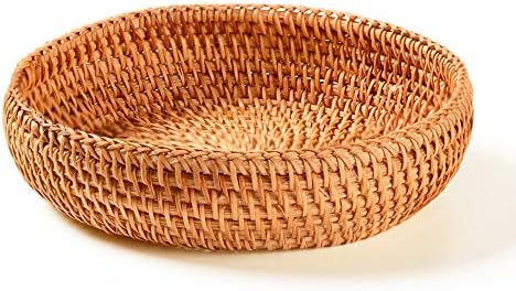 Amazon.com: Small Round Key Bowl Woven Key Basket for Entryway Table ...