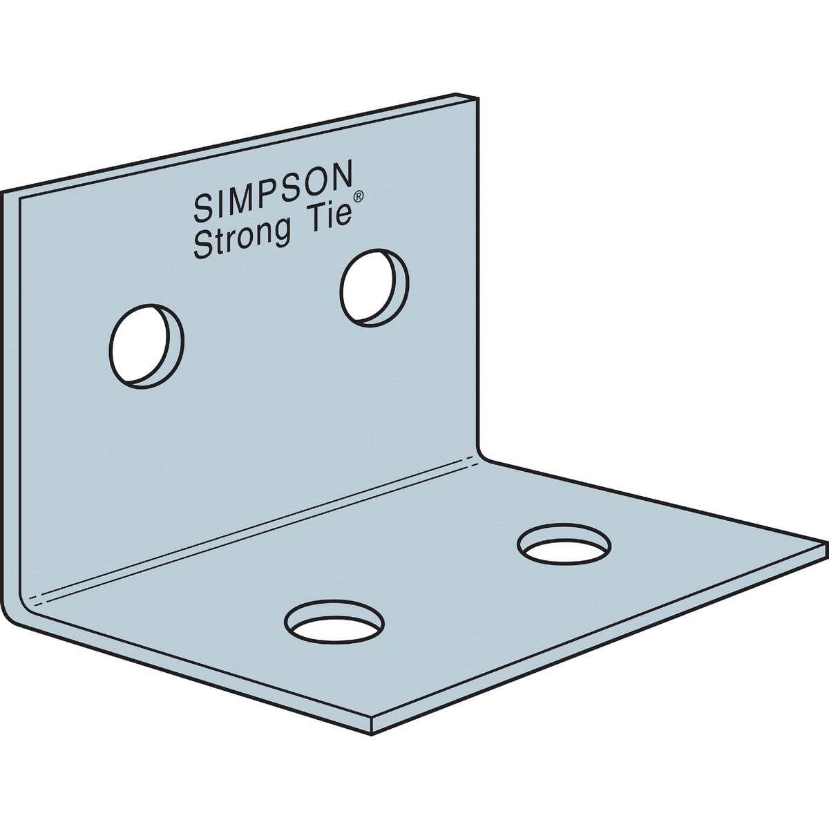 Amazon.com: SIMPSON STRONG TIE TV197009 3x5 7GA STL Guss/Angle ...