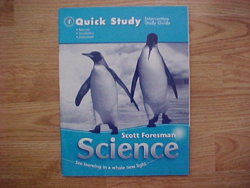 Quick Study Intervention Study Guide Grade 1 Scott Foresman Science: Dr ...