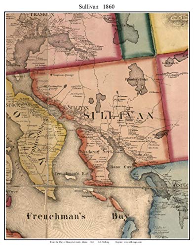 Amazon.com: Sullivan 1860 Old Town Map with Homeowner Names Flanders ...