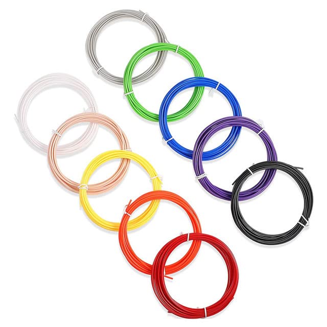 3D Pen Filaments PLA Material Filament (1.75mm Thick) 5 Meter Each (Set ...