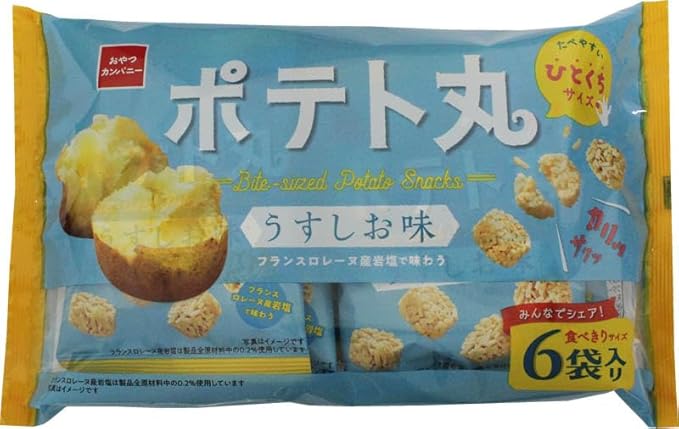 Amazon.co.jp: ベビースター おやつカンパニー (公式)ポテト丸うすしお味 108g(18g×6袋) : 食品・飲料・お酒