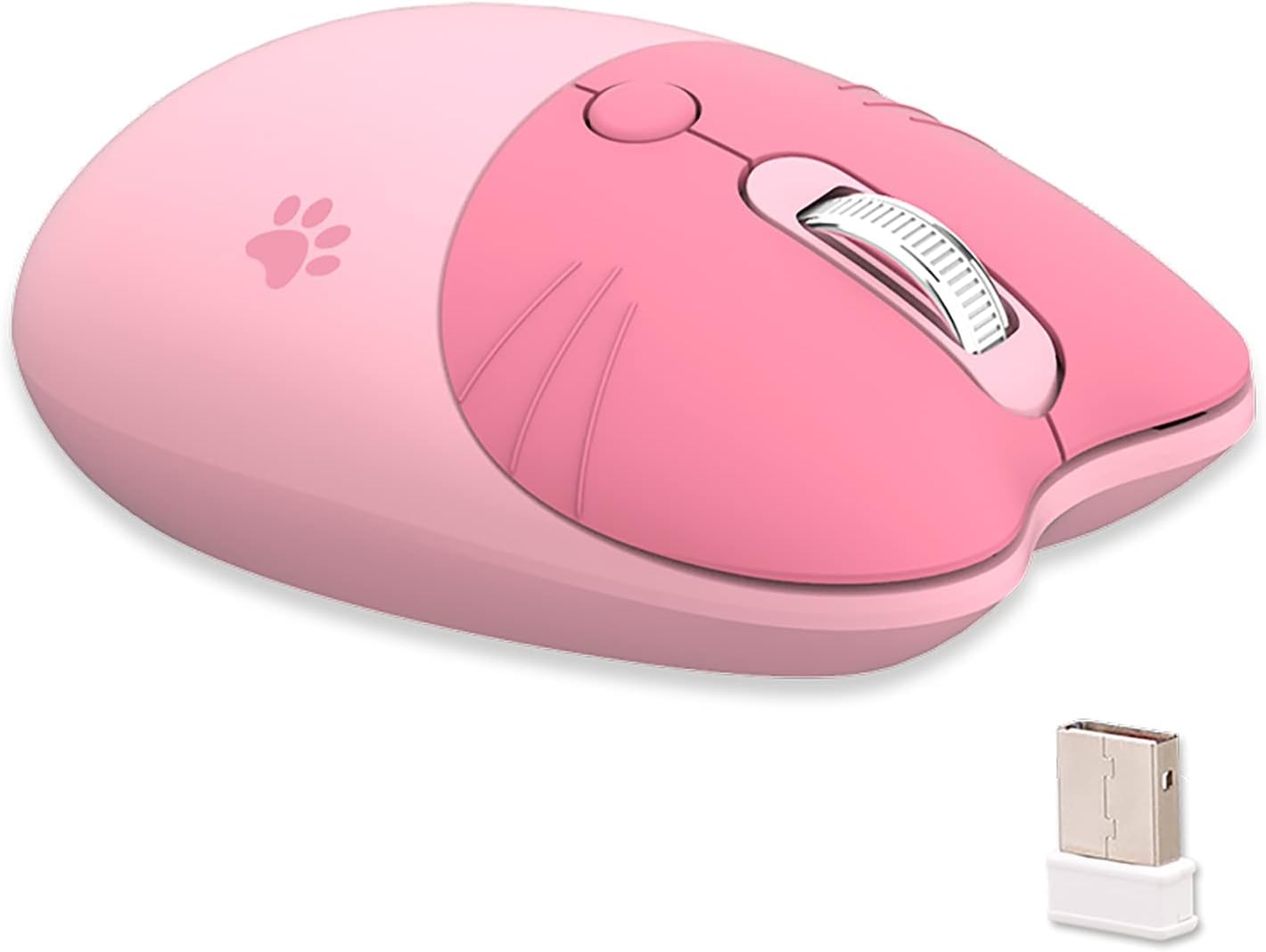 Amazon.com: 2.4GHz Wireless Mouse Cute Hamster Shape Less Noice ...