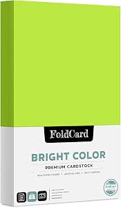 Amazon.com : Vulcan Green Bright Color Cardstock Paper – Great for Arts ...