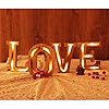 Amazon.com: SAND MINE Wooden LED Letter Lights, LED Love Shaped Letters ...