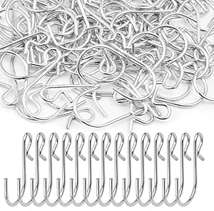 100pcs S Hooks, S Shaped Hooks Clip Stainless Steel Hangers for Home ...