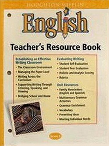 Amazon.com: Houghton Mifflin English: Teacher's Resource Book Blackline Masters Grade 5: ...