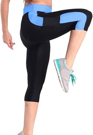 Womens Capri Pants Casual High Waisted Yoga Capris Tummy Control ...