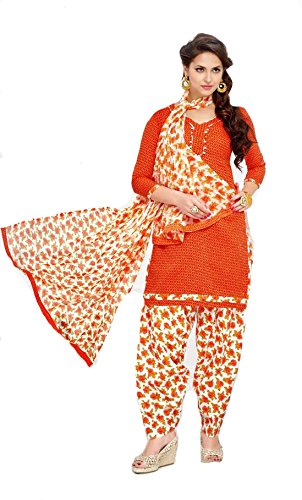 Buy PARIDHAN COLLECTION Women's Cotton Salwar Suit (PR-00012_Free Size ...