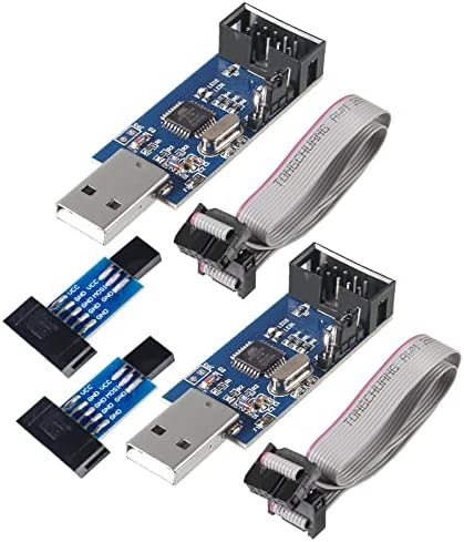 Amazon.com: Diitao 2PCS Downloader Programmer for USBASP ISP for ATMEL ...