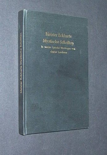 Meister Eckharts Mystische Schriften : Landauer, Gustav, Eckhart, Landauer, Gustav: Amazon.de ...