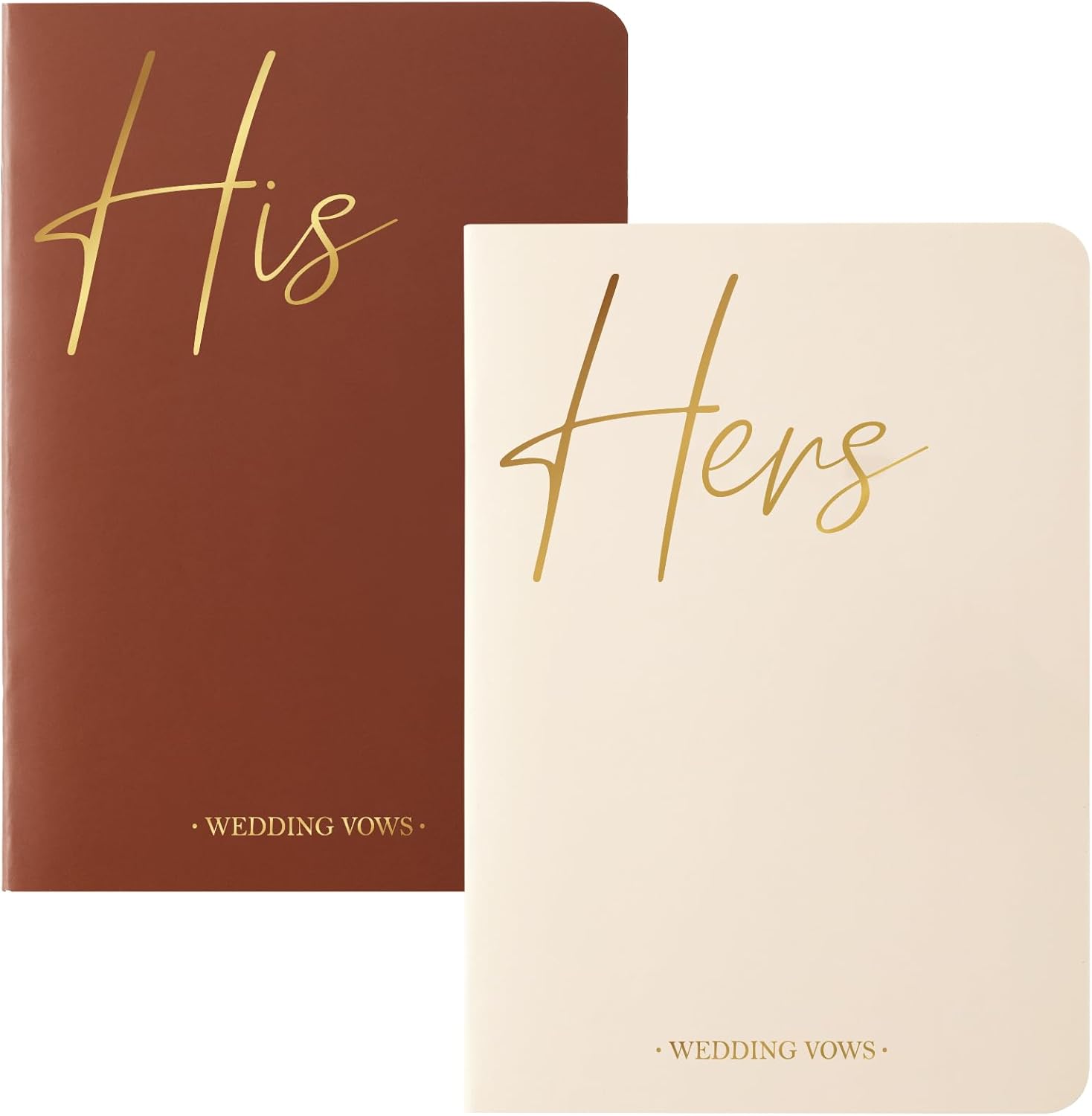 Amazon.com: WORPICE Wedding Vow Book - Vow Books His and Hers, 5.5"×4 ...