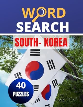 Amazon.com: South -korea Word Search: Large print challenging activity ...