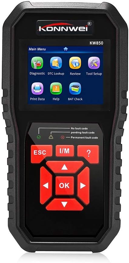 Amazon.com: KONNWEI KW850 OBD2 Auto Diagnostic Scanner Universal OBD Car Diagnostic Tool ODB2 ...