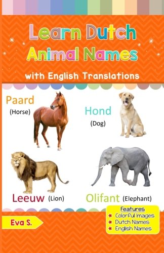 Buy Learn Dutch Animal Names: Black & White Pictures & English ...