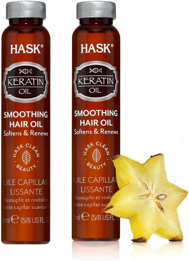 Amazon.com: HASK ARGAN Repairing Hair Oil Vials for shine and frizz ...