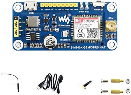 Amazon.com: Raspberry Pi GSM/GPRS/Bluetooth HAT Based on SIM800C ...