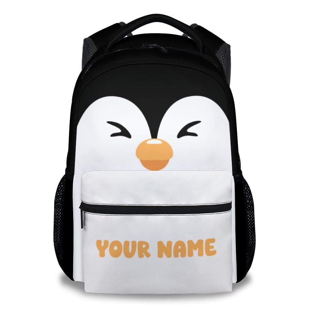Amazon.com | UNIKITTY Custom School Backpack for Girls Boys, Penguin ...