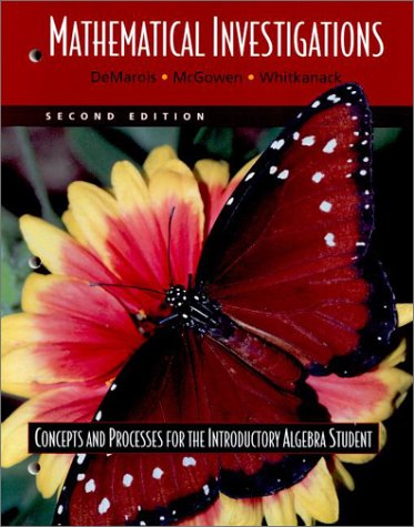 Mathematical Investigations: Concepts and Processes for the ...