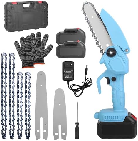 Amazon.com: Mini Chainsaw, 6 Inch Mini Chainsaw Cordless, 2024 Upgraded ...
