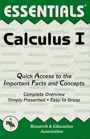 Calculus I Essentials (Essentials Study Guides Book 1) , Editors of REA ...