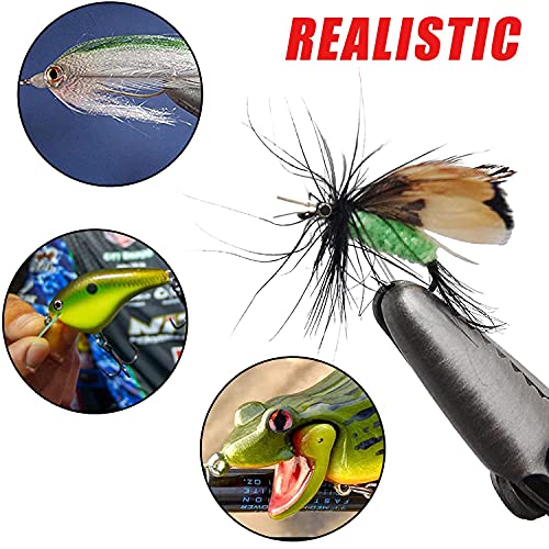 AGOOL 3D /4D /5D Fishing Lure Eye Fly Eyes - Lifelike Artificial ...