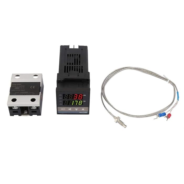 Buy Temperature Controller, REX-C100 AC110V-240V LED PID Thermostat ...