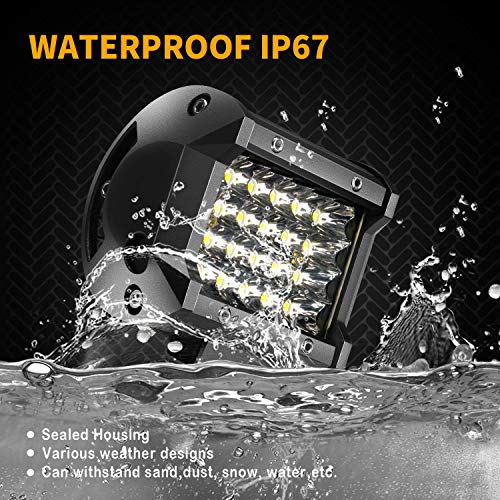 LED Light Bar TURBO SII 7 Inch Submersible Off road Lights Quad Row LED ...