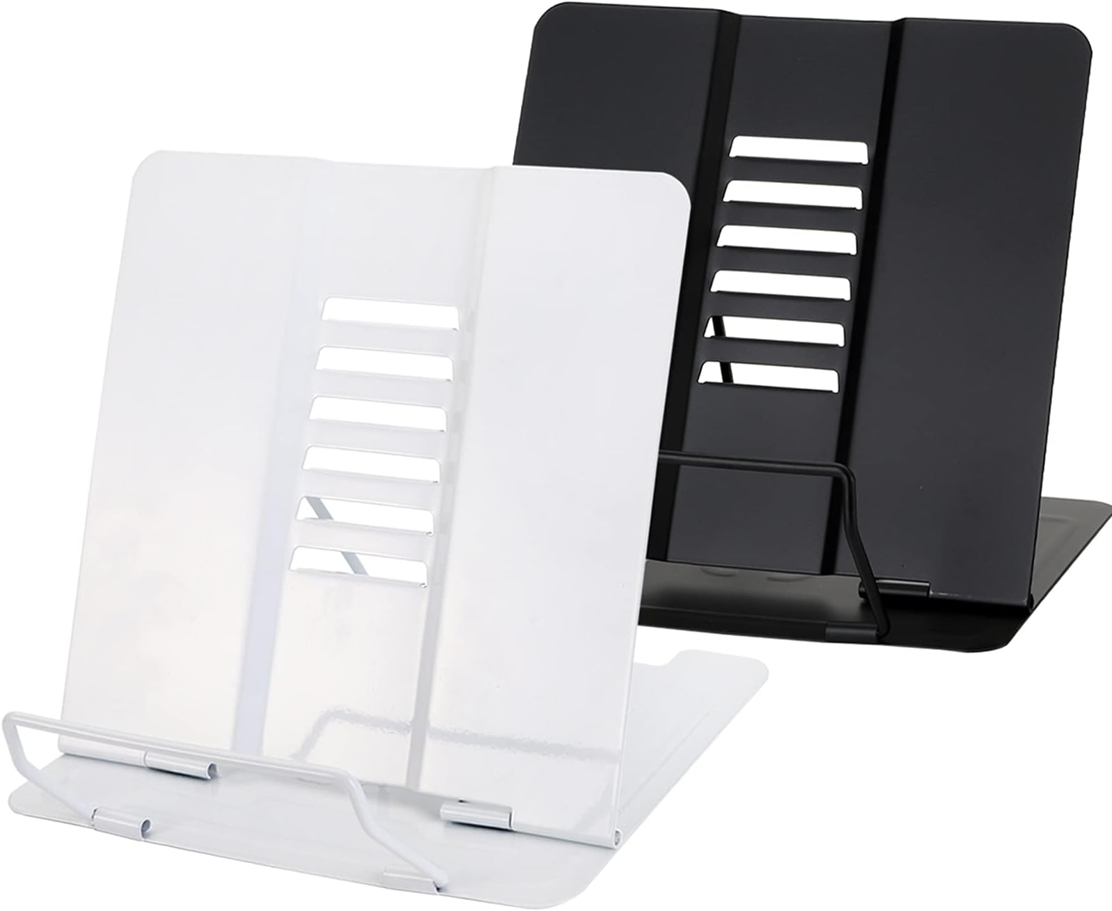 Amazon.com: Dicunoy Set of 2 Metal Desk Book Stand, Adjustable Reading ...
