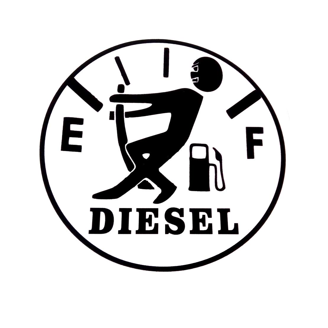 Pilot18 Vinyl Diesel Car Sticker, Transparent : Amazon.in: Car & Motorbike