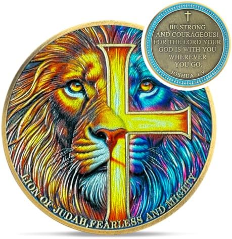 Amazon.com: Crown of Thorns Jesus Challenge Coin - Lion of Judah Joshua ...