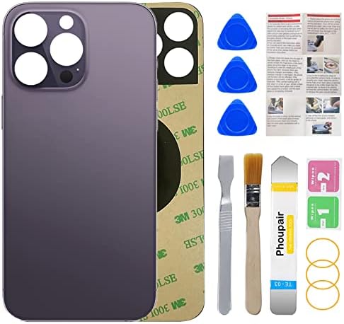 Amazon.com: Phoupair OEM Rear Back Glass Replacement for iPhone 14 Pro ...