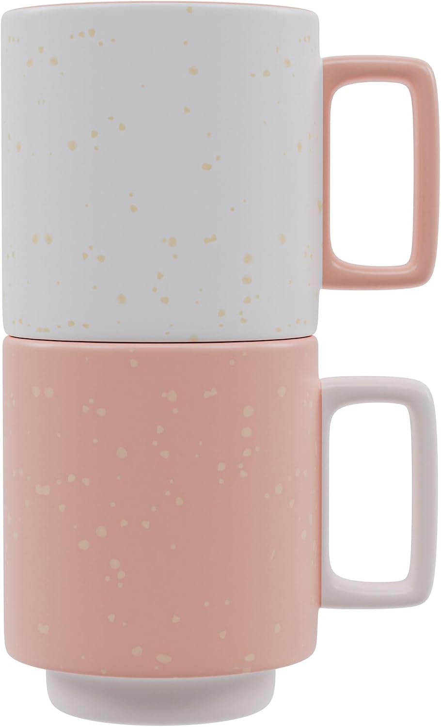 Amazon.com: American Atelier Stackable Coffee Mugs 2 Pc Set | 14oz ...
