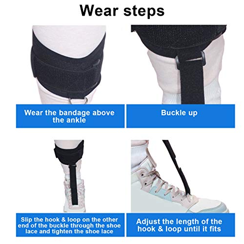 Adjustable Drop Foot Brace, Hemiplegia Foot Drop Corrector Brace ...
