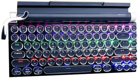 Amazon.com: Retro Typewriter Keyboard Wireless Mechanical Keyboard, 83 ...