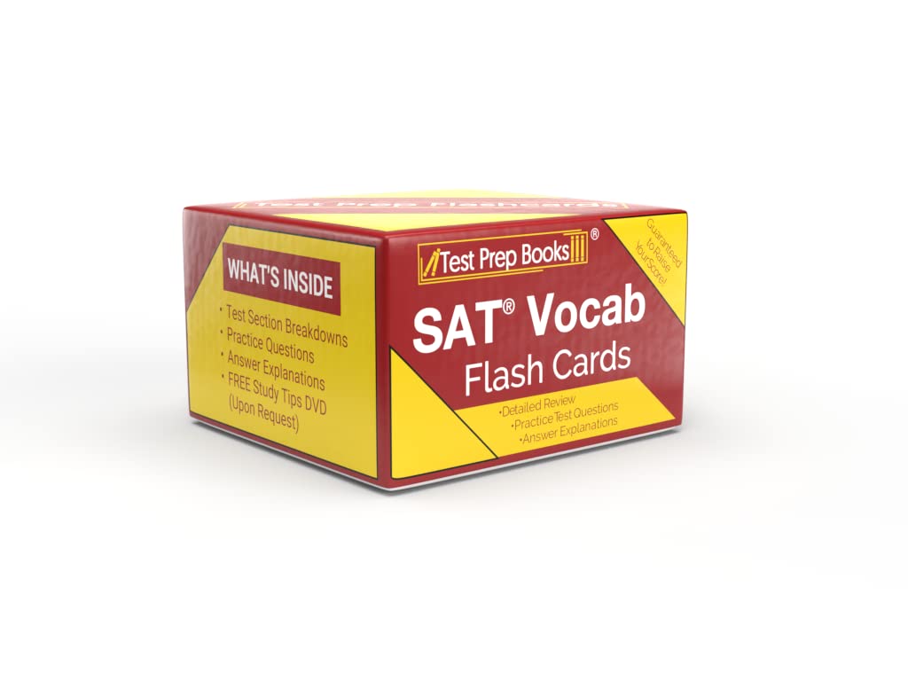 Snapklik.com : SAT Vocabulary Study Cards 2024 And 2025: SAT Verbal ...