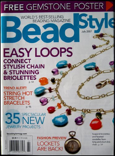 Bead Style Magazine July 2007 with Gem Poster: Cathryn Jakicic: Amazon ...