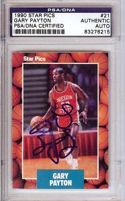 Gary Payton Autographed 1990 Star Pics Rookie Card Slabbed #83276215 ...