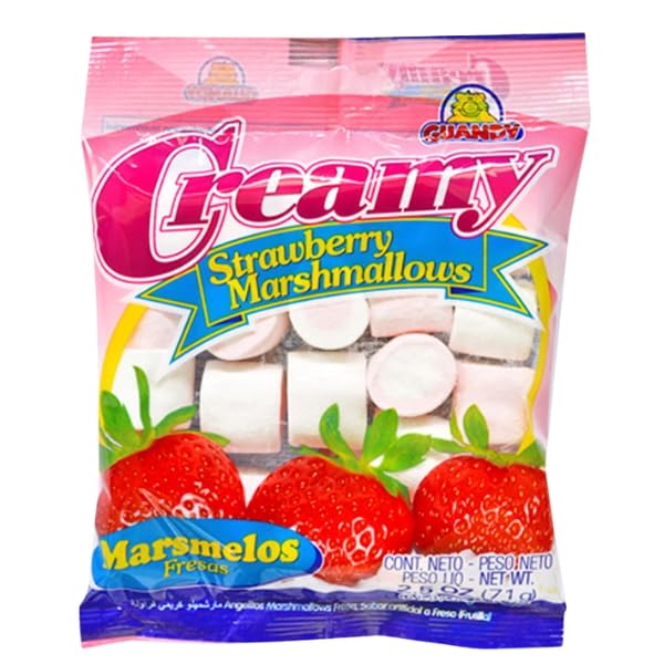 Amazon.com : GUANDY Marshmallows Creamy Strawberry, 2.5 oz, Convenient ...