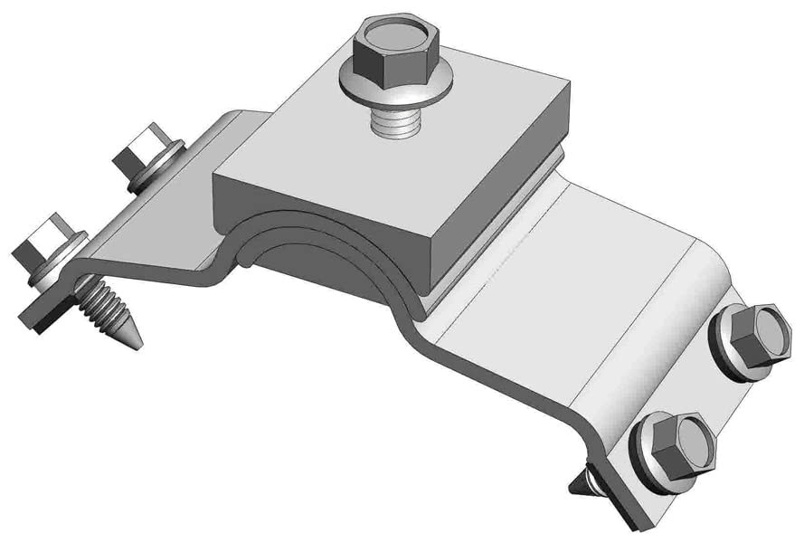 Amazon.com: Pack 10 MageBracket CH Corrugated Metal Roof Mounting ...