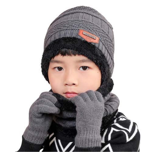 Buy Bandhan Kids Winter Warm Hat for Outdoor Sports Headging Hat Scarf ...