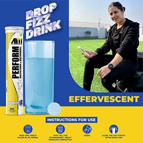 Advance MuscleMass Perform Multivitamin and Multimineral Effervescent ...