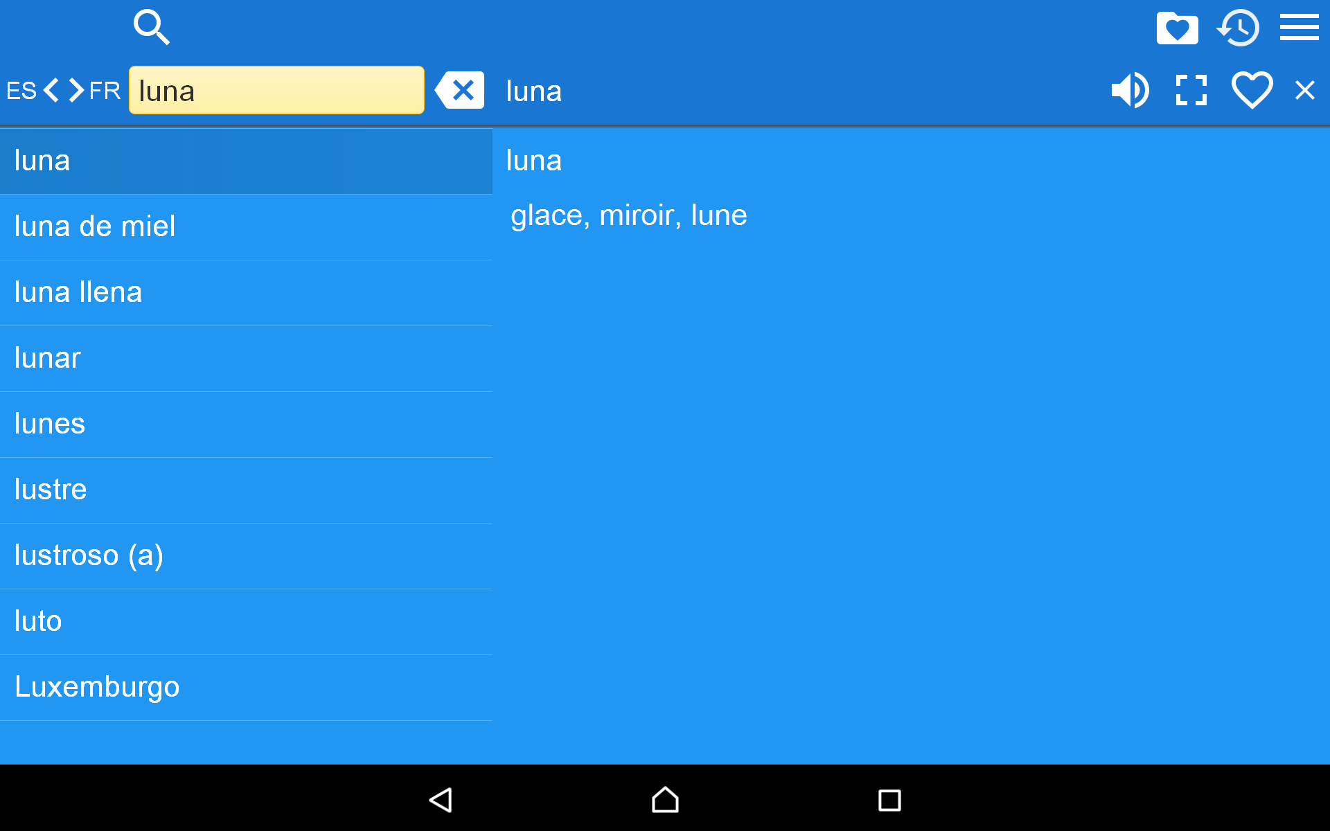 Spanish French Dictionary Free - App on Amazon Appstore