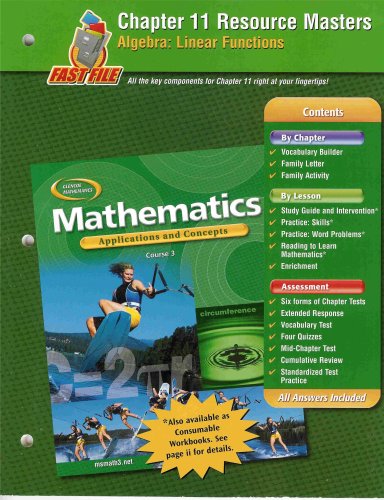 Amazon.com: Glencoe Mathematics Applications and Concepts - Course 3 ...