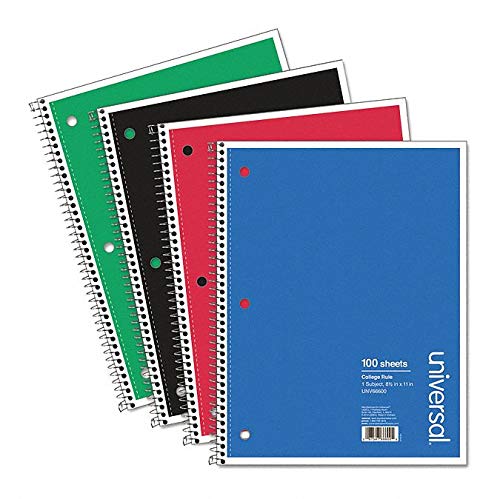 Amazon.com: Universal ONE Writing Pad, College, 8-1/2x11in, 100 Sh ...