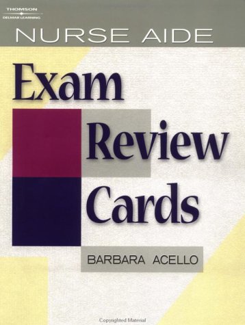 Bundle: Nurse Aide Exam Review Cards with Audio CD-ROM (Test ...